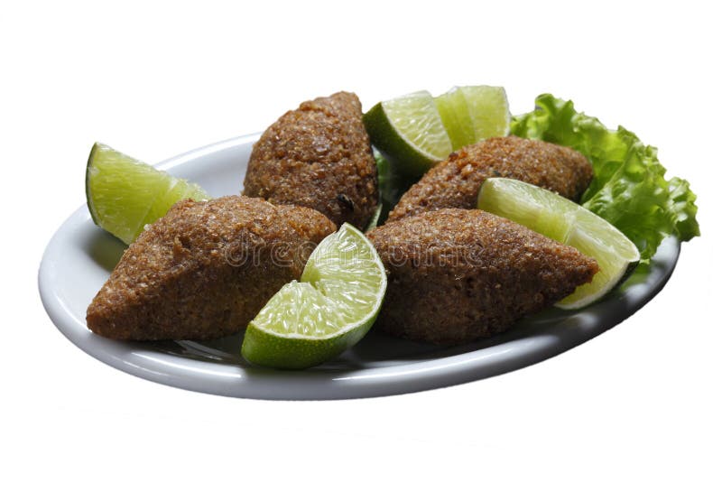 Traditional Arab Cuisine, Quibe Stock Image - Image of dinner, halab ...