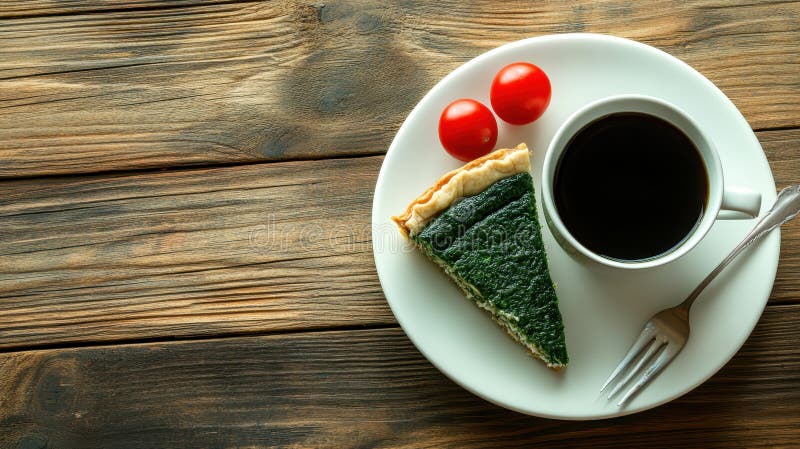 Quiche Coffee a Rustic, Vibrant Still Life Composition Stock ...