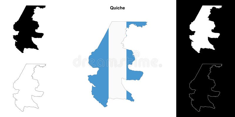 Quiche outline map stock vector. Illustration of tourism - 342100423