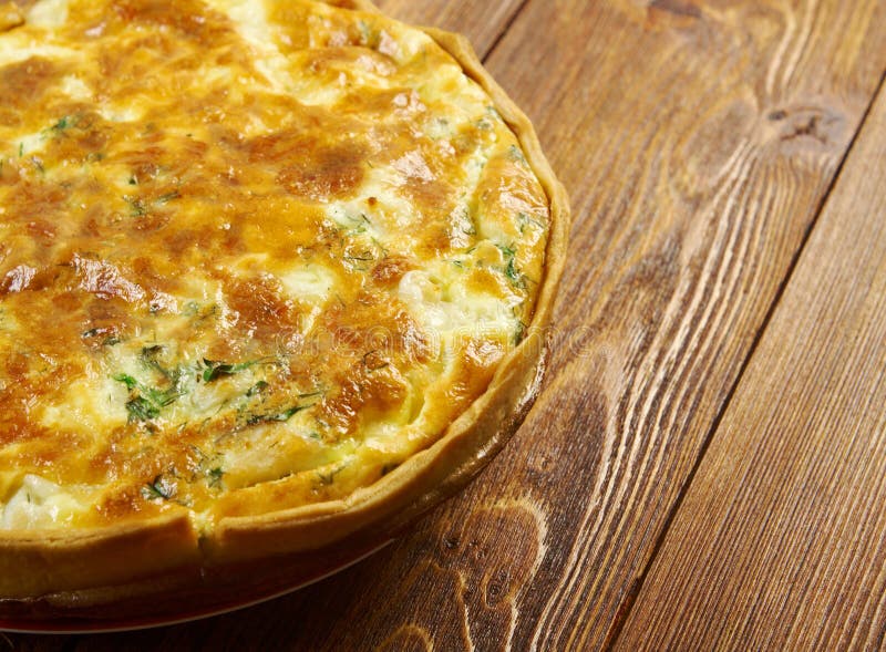 Quiche with fish stock image. Image of eating, rustic - 37840333
