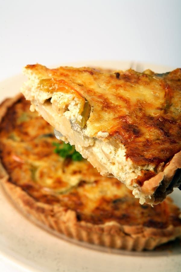 Quiche slice stock photo. Image of takeaway, quiche, cheese - 6916630