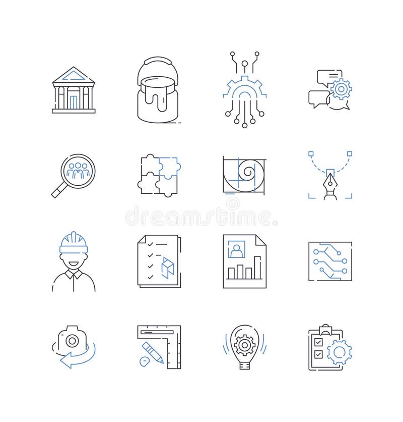 Quick Adaptation Line Icons Collection. Agile, Versatile, Quick-change ...