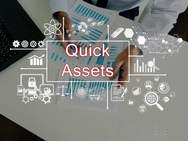 Quick Assets Inscription on the Sheet Stock Image - Image of business ...