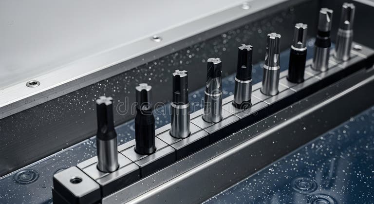 Quick-change Toolholders on a Magnetic Strip within Coolant Sump ...