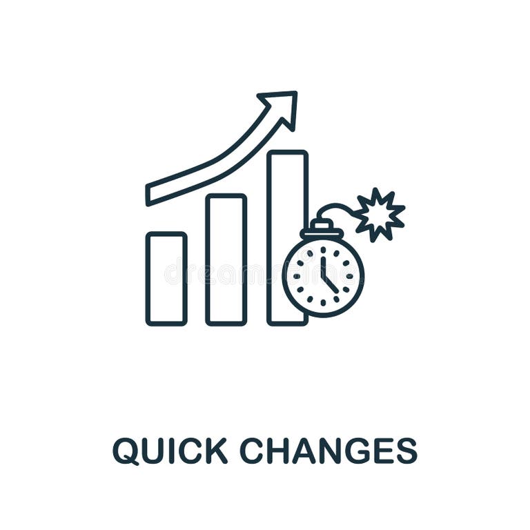 Quick Changes Icon. Line Style Symbol from Productivity Icon Collection ...