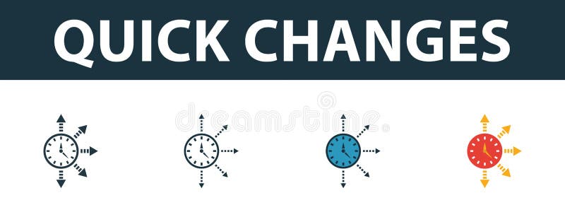 Quick Changes Icon. Line Style Symbol from Productivity Icon Collection ...