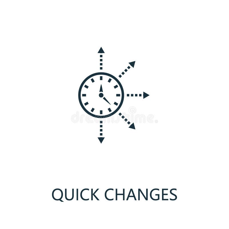 Quick Changes Icon. Line Style Symbol from Productivity Icon Collection ...