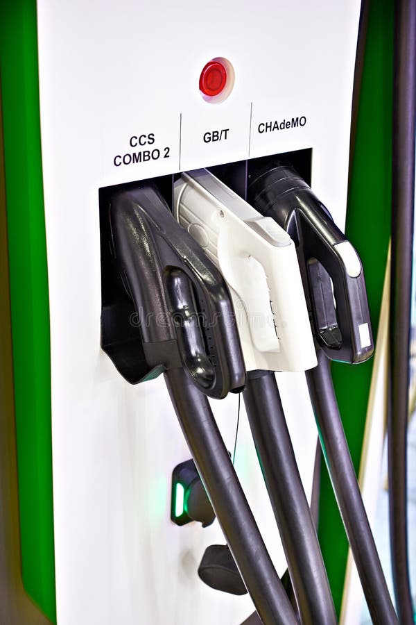 Quick Charging Systems for Electric Vehicles Stock Photo - Image of ...