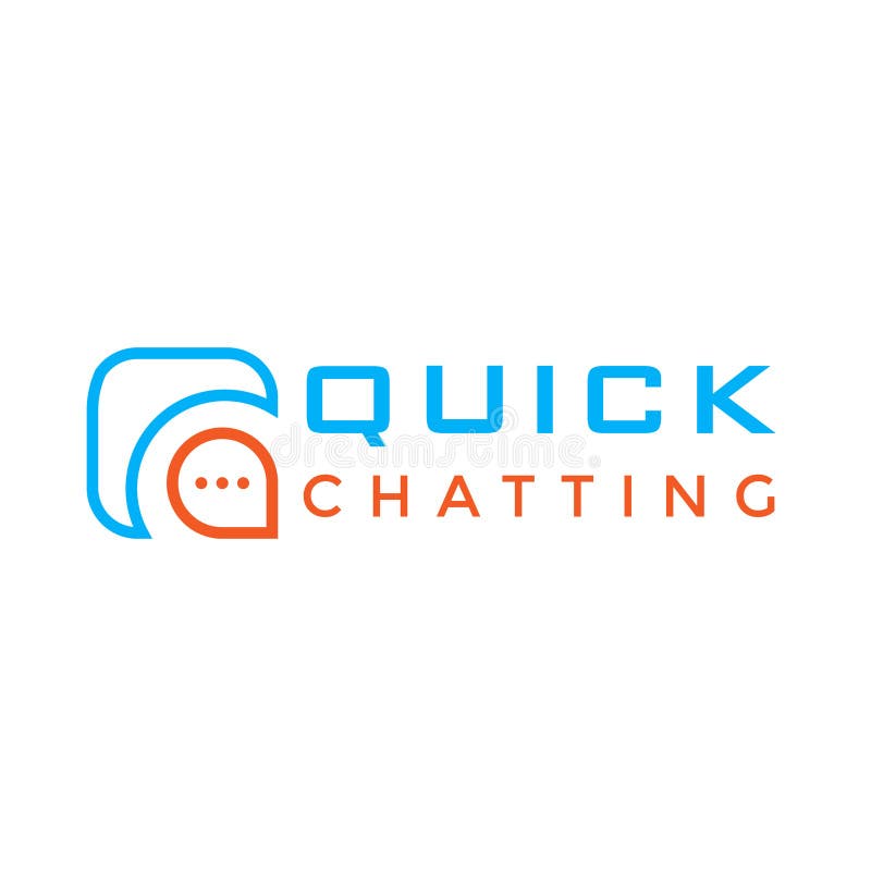 Quick Chatting Logo Design with Messaging Icon and Location Marker for ...