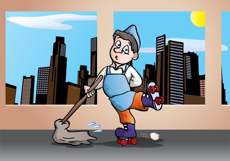 Quick cleaning stock illustration. Illustration of brush - 18229170