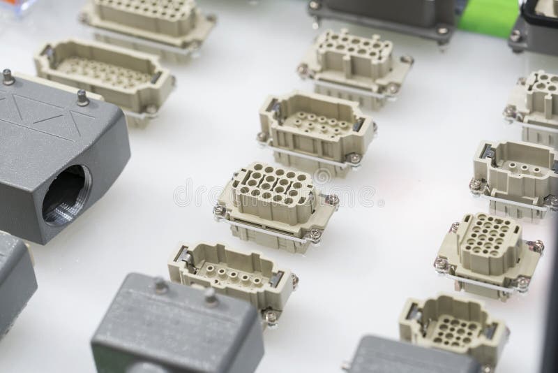 Quick Connect and Release Terminal Connector Stock Image - Image of ...