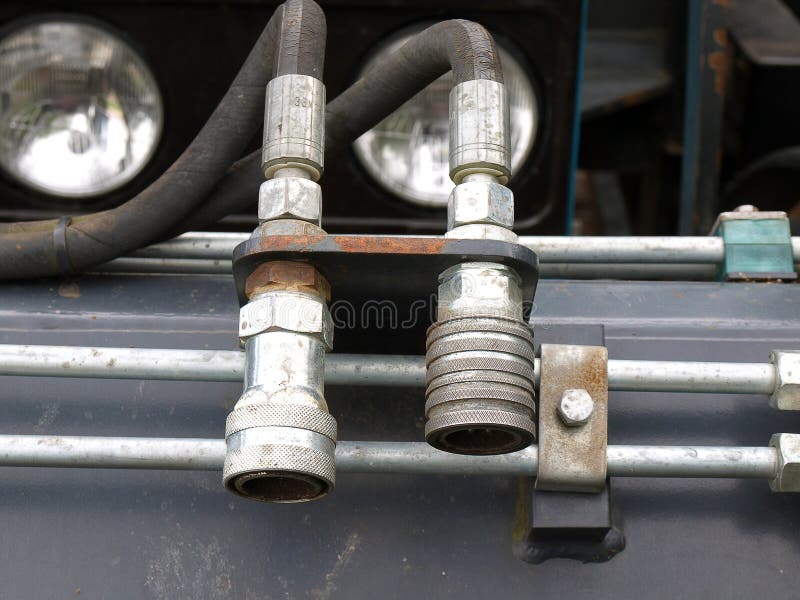 Quick connectors stock photo. Image of tube, metal, tractor - 53299856
