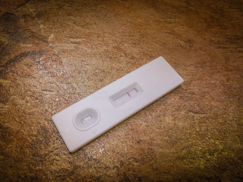 Quick Covid-19 Test Kit at Home with a Negative Test Result Stock Photo ...