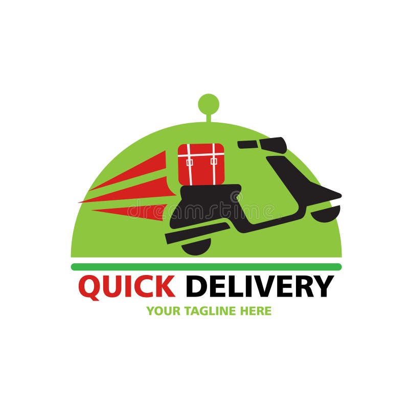 Quick delivery logo stock vector. Illustration of fast - 144598743