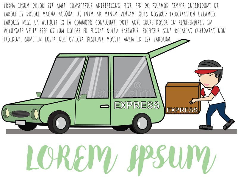 Quick delivery service stock vector. Illustration of send - 119672770