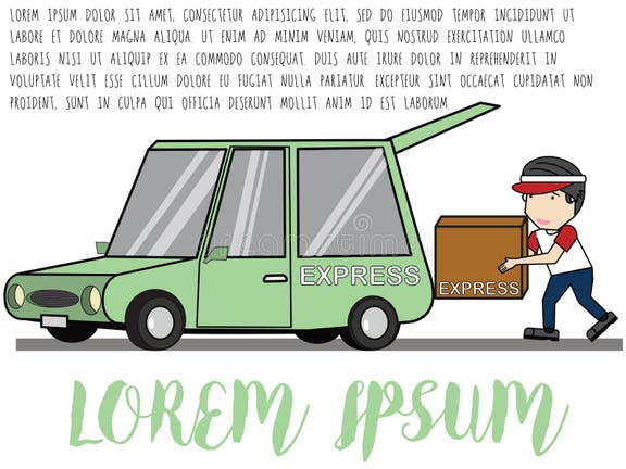 Quick delivery service stock vector. Illustration of send - 119672770