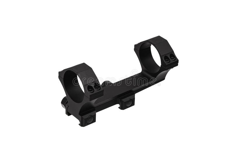 Quick Disconnect Mount Made for Holding a Scope on a Rifle Isolated on ...