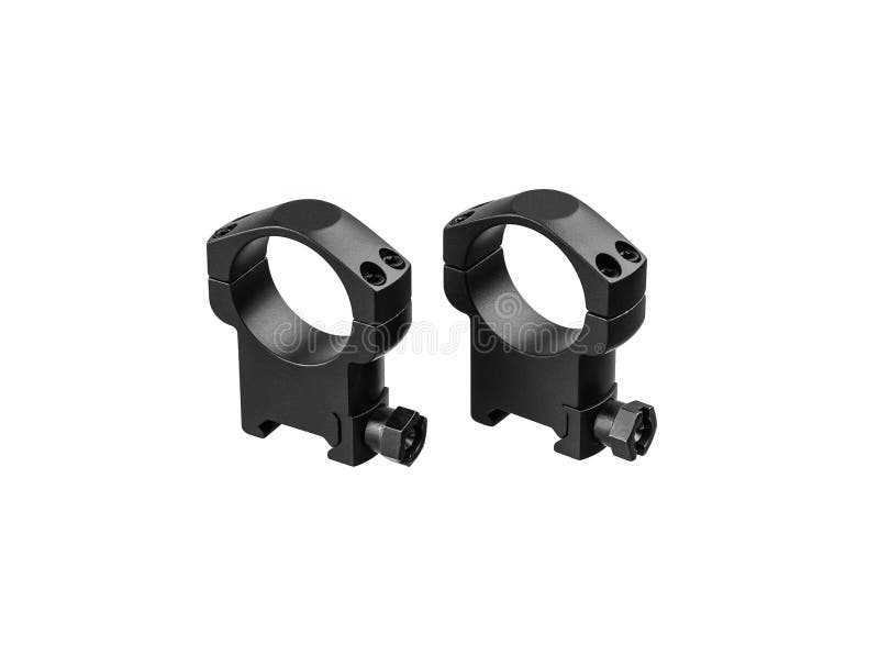 Quick Disconnect Sniper Cantilever Scope Mounts on White Background ...