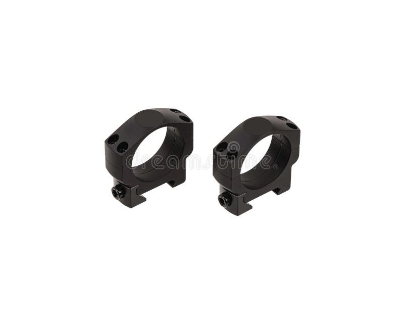 Quick Disconnect Mount Made for Holding a Scope on a Rifle Isolated on ...