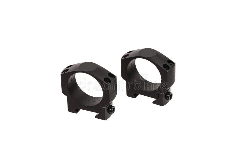 Quick Disconnect Mount Made for Holding a Scope on a Rifle Isolated on ...