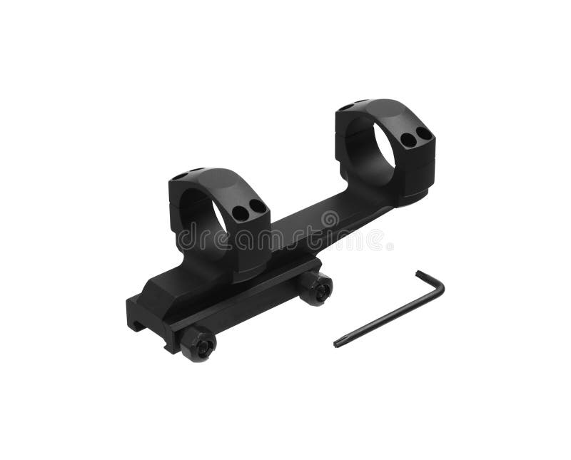 Quick Disconnect Sniper Cantilever Scope Mounts on White Background ...