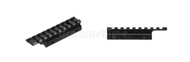 Quick Disconnect Mount Made for Holding a Scope on a Rifle Isolated on ...