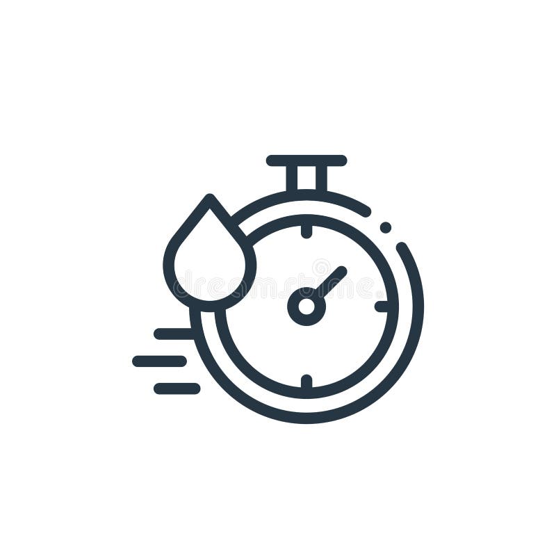 Quick Dry Icon Vector from Fabric Features Concept. Thin Line ...