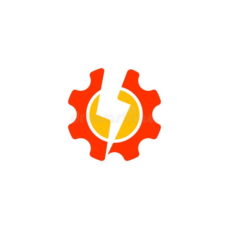 Quick Fast Flash Services Industry Mechanic Thunder Storm Logo Stock ...