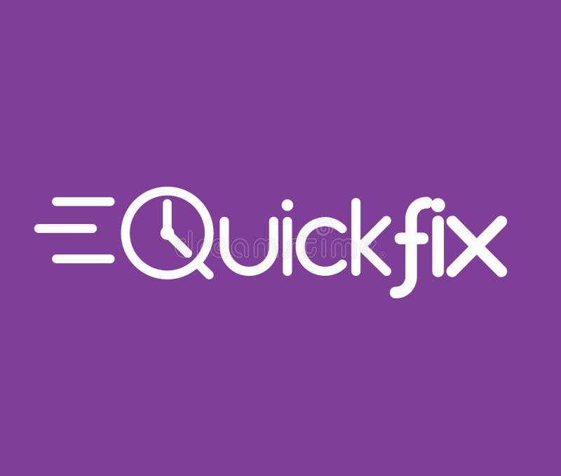 Quick Fix Logo stock vector. Illustration of mobile, adjustment - 81262729