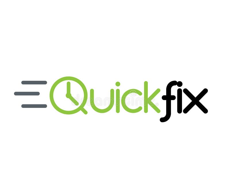 Quick Fix Logo stock vector. Illustration of icon, accessibility - 81262812