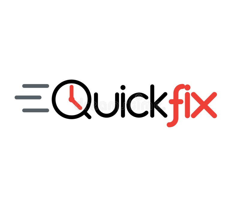 Quick Fix Logo Stock Illustrations – 256 Quick Fix Logo Stock ...
