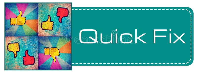 Quick Fix Thumb Up Down Turquoise Teal Colorful Stock Illustration ...