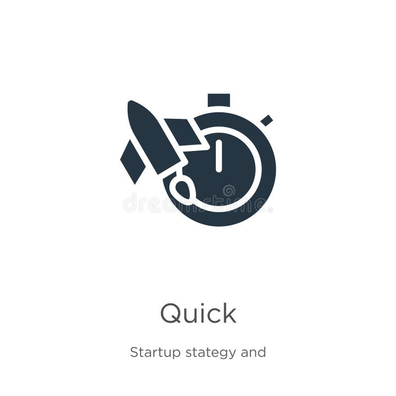 Quick Icon in Filled, Thin Line, Outline and Stroke Style. Vector ...