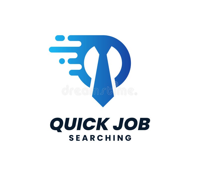 Quick Job Logo Template Design Stock Vector - Illustration of element ...