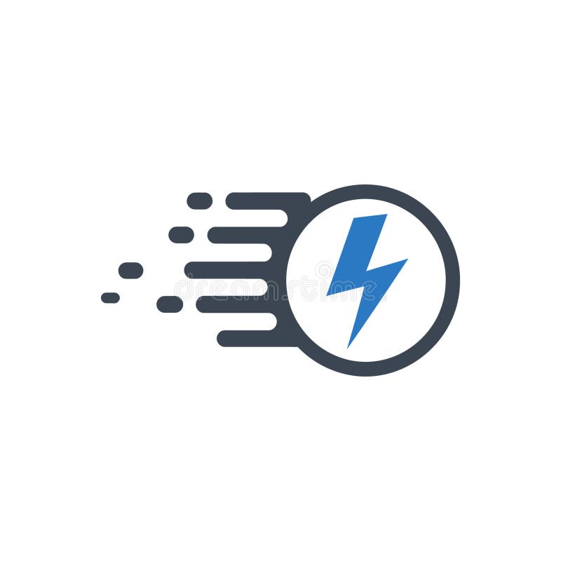 Quick Lightning Strike Icon Stock Vector - Illustration of sign ...