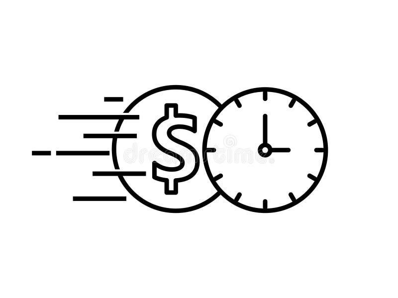 Quick Loan Icon, Vector Illustration Stock Vector - Illustration of ...