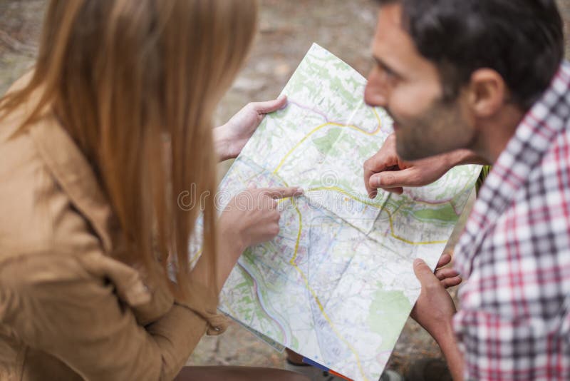 Quick look on map stock photo. Image of hobby, couple - 56402212