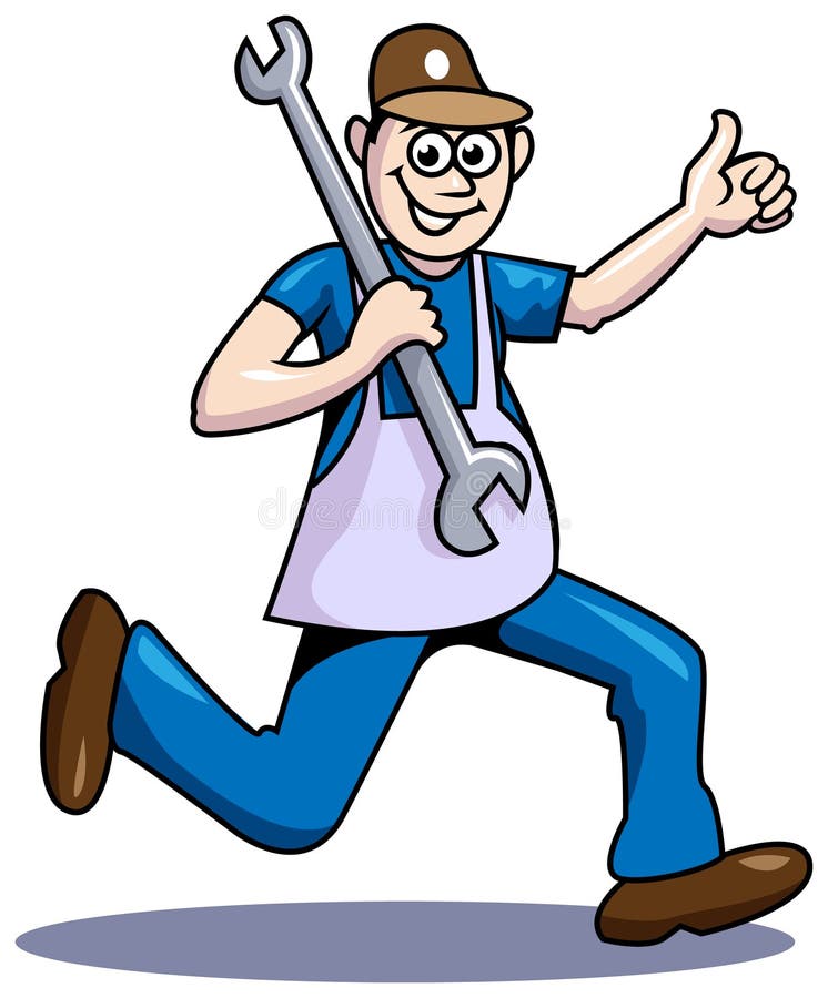 Quick mechanic stock vector. Illustration of cute, cars - 56490348