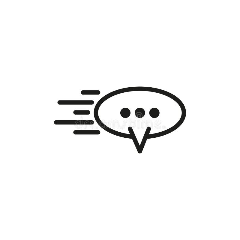 Quick Message Icon Set. Response Talk Support Tips Vector Symbol in a ...