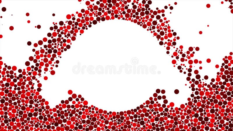 Quick Motion of Multi-colored Dots of Different Size Creating the Empty ...