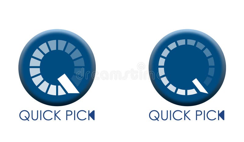 Quick pick stock vector. Illustration of text, tachometer - 36005345