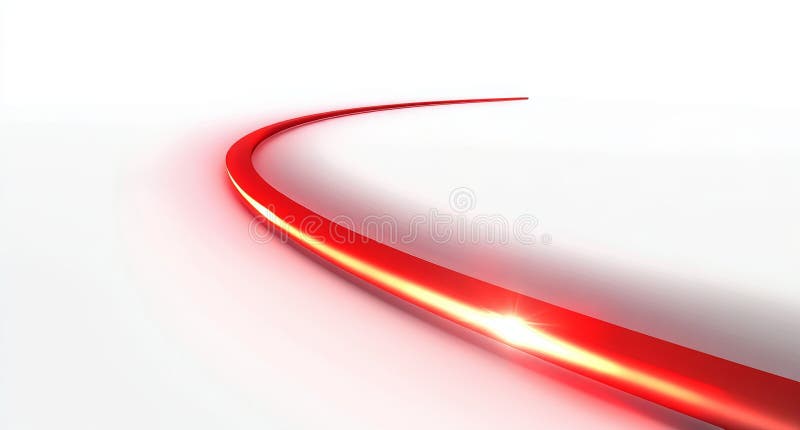 Quick Red Light Lines Design with Transparent Background Stock Image ...
