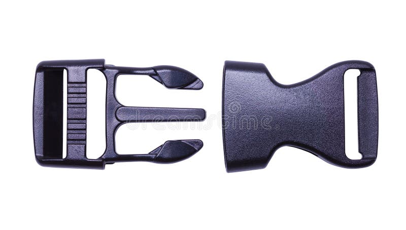 Quick Release Buckle Open Parts Stock Photo - Image of quick, black ...