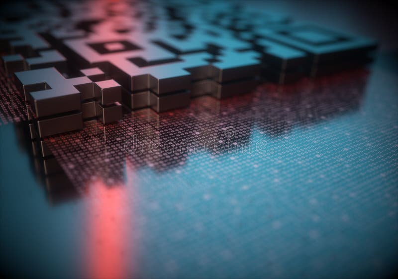 Quick Response Code stock illustration. Illustration of information ...