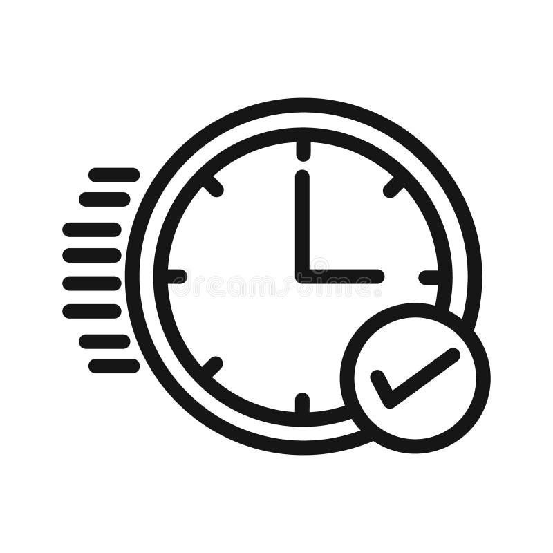 Quick Response Icon Black Line Art Vector Logo Stock Vector ...