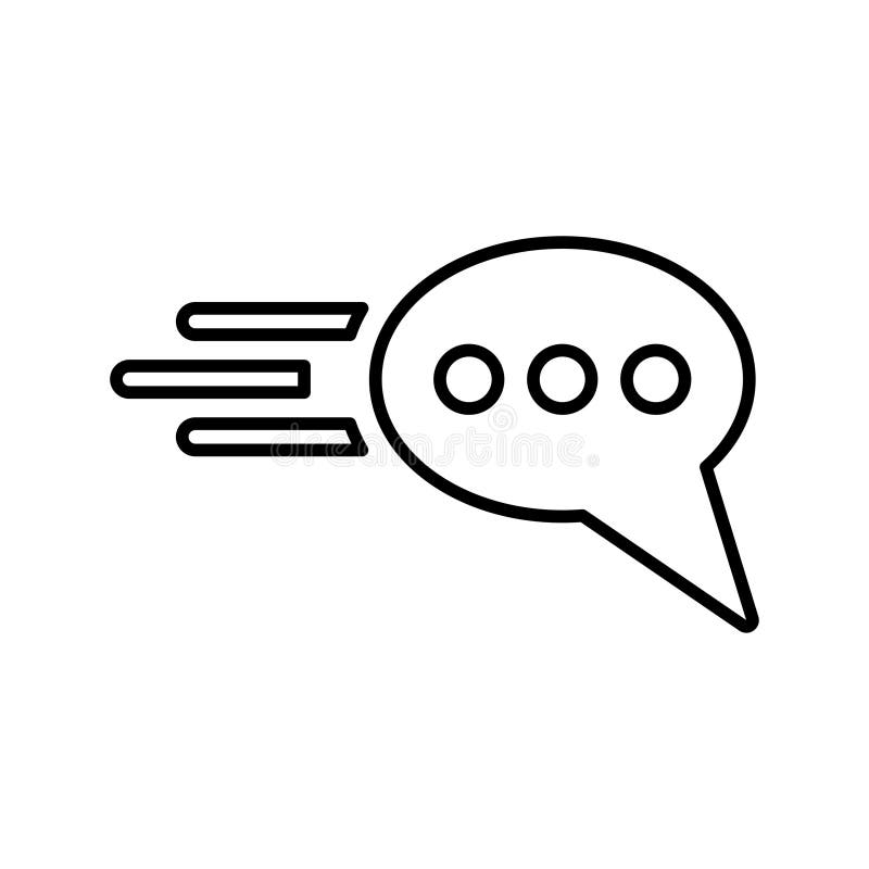 Quick Response Icon. Line, Outline Design Stock Vector - Illustration ...