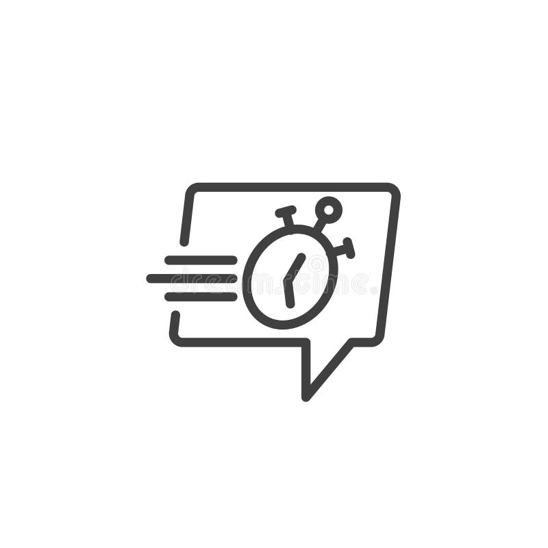 Quick response line icon stock illustration. Illustration of logo ...