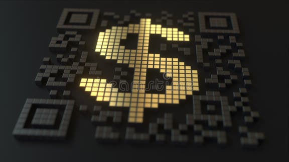 Qr Code Dollar Sign Stock Illustrations – 1,400 Qr Code Dollar Sign ...