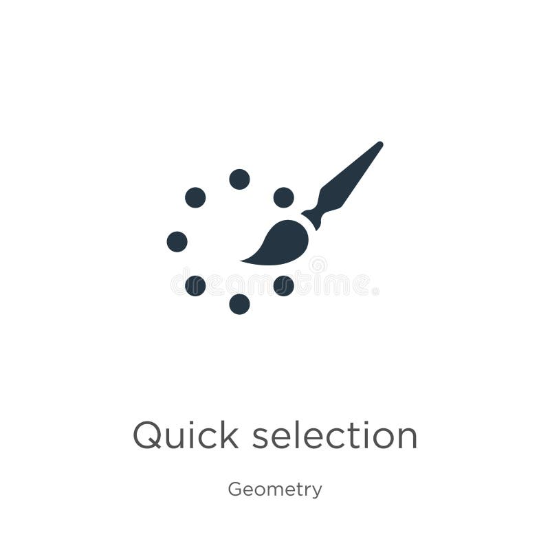 Quick Selection Icon Vector. Trendy Flat Quick Selection Icon from ...