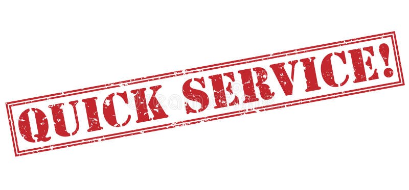 Quick Service rubber stamp stock vector. Illustration of quick - 95452971